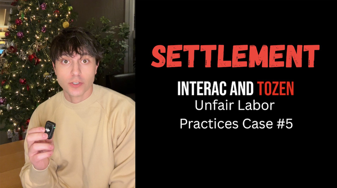 Another Interac/Tozen Union Settlement » Tozen Interac Blog